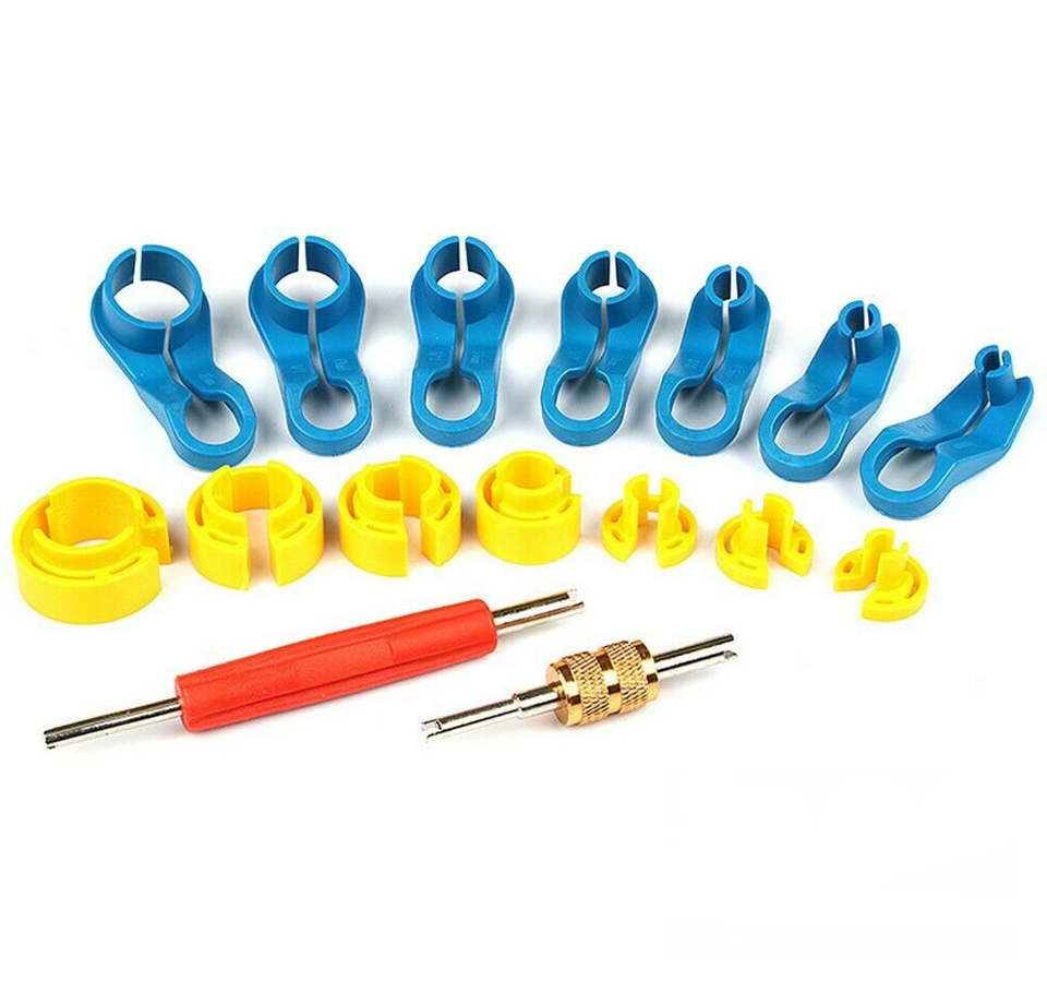 16 Pcs Car AC Fuel Line Disconnect Set Transmission Oil Cooler Line ...