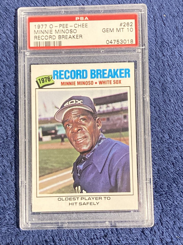 1977 OPC Minnie Minoso PSA 10 (POP 2) | eBay