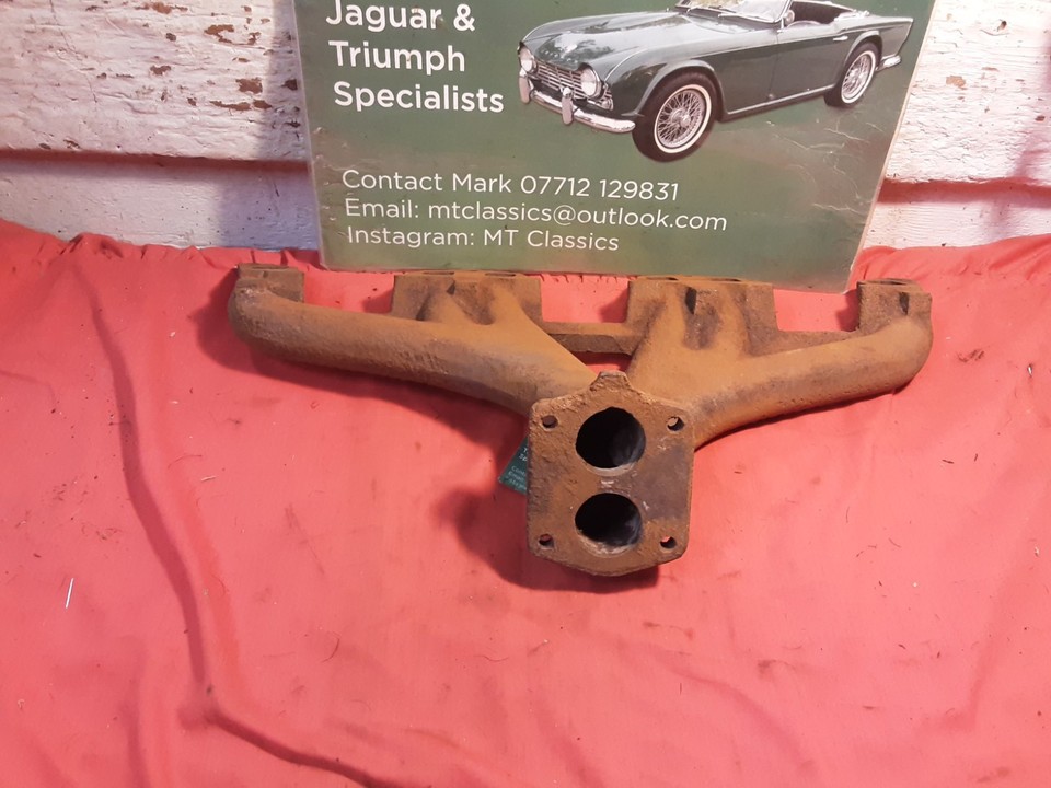 Triumph Tr6 Engine Exhaust Manifold Twin Bore Part No 308292 Stanpart ...