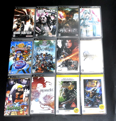 Sony PSP Games Assorted Lot of 12 UMD w/Case PlayStation No Dupe Japan ...