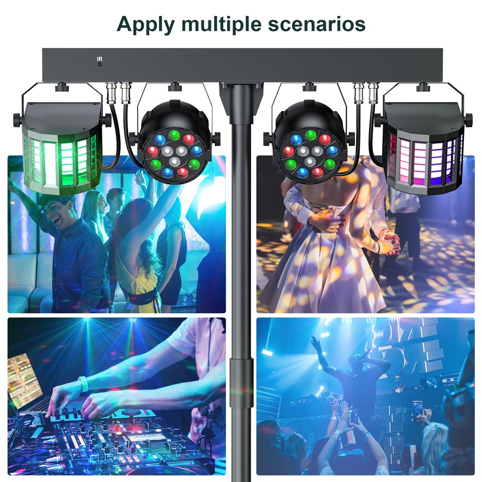 Stage Par Light LED DJ Lights with Stand Package Stage Light System DMX ...