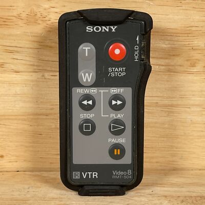 Sony RMT-504 Black Handheld Wireless 8-Buttons VTR Video Camera Remote ...