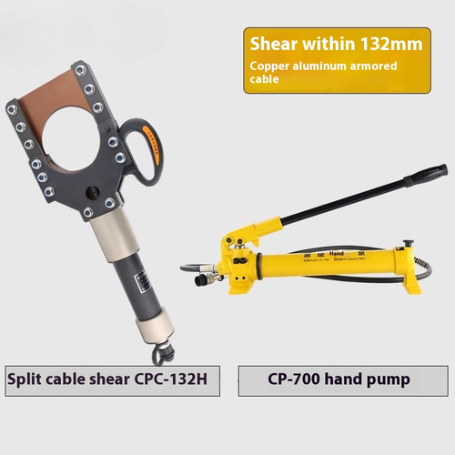 CPC-132 Cutter Electric Cable Scissor Split-type + CP-700 Hand Pump ...
