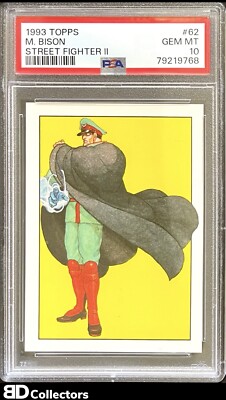 M. BISON PSA 10 #62 1993 Topps Street Fighter II Gem Mint | eBay