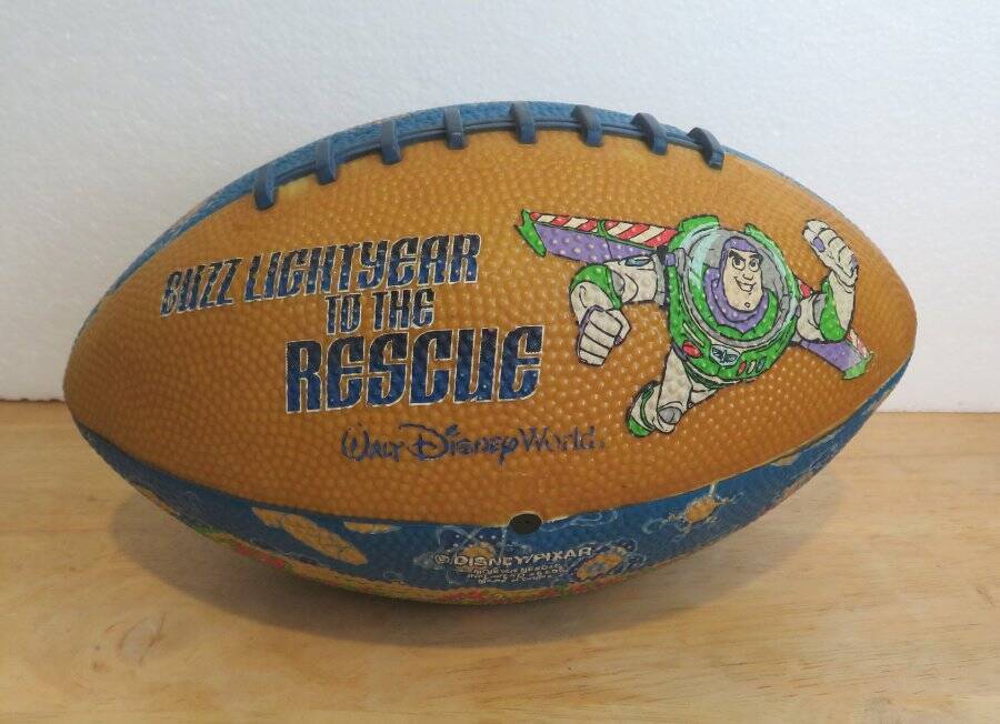 Child Size 10" BUZZ LIGHTYEAR Toy Story FOOTBALL Plastic WDW Pixar Ball ...