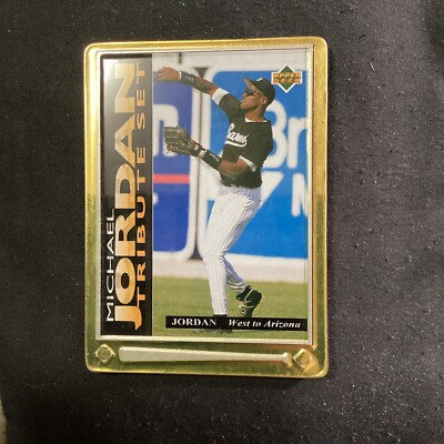 1995 Upper Deck Metallic Impressions Tribute Michael Jordan #JT2 HOF ...