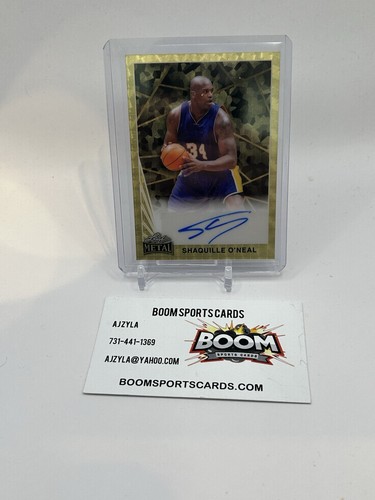 Shaquille O’Neal Shaq Leaf Auto Autograph 1/1 Signature Metal GOLD ...
