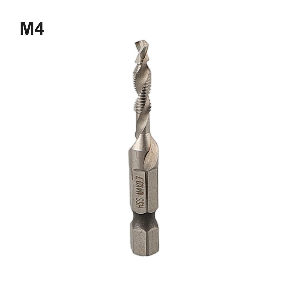 Hot Sale Metalworking Tap Drill Bits Hex Shank M3-M10 Hand Drill Silver ...