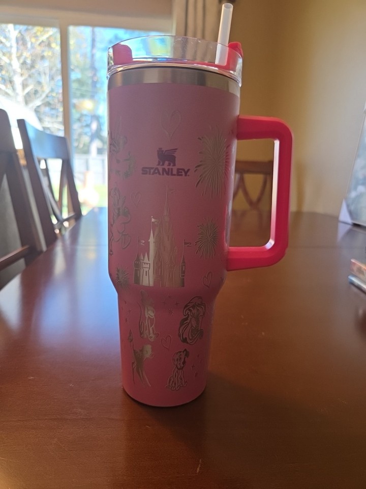 Stanley Pink Disney Tumbler With Characters | eBay UK