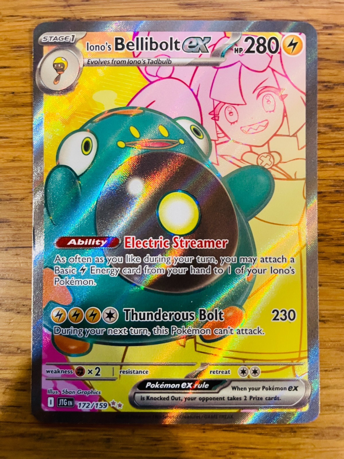 Iono's Bellibolt ex 2025 Scarlet & Violet: Journey Together #172/159 ...