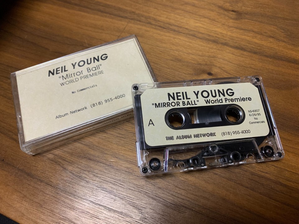 NEIL YOUNG Mirror Ball Cassette Tape ALBUM NETWORK 1995 Pearl Jam RARE ...