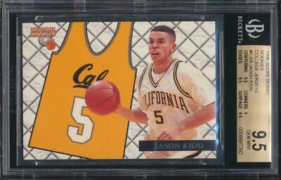 1996 Scoreboard Rookies Jason Kidd #J28 HOF Card BGS 9.5 GEM MINT ~ Pop ...