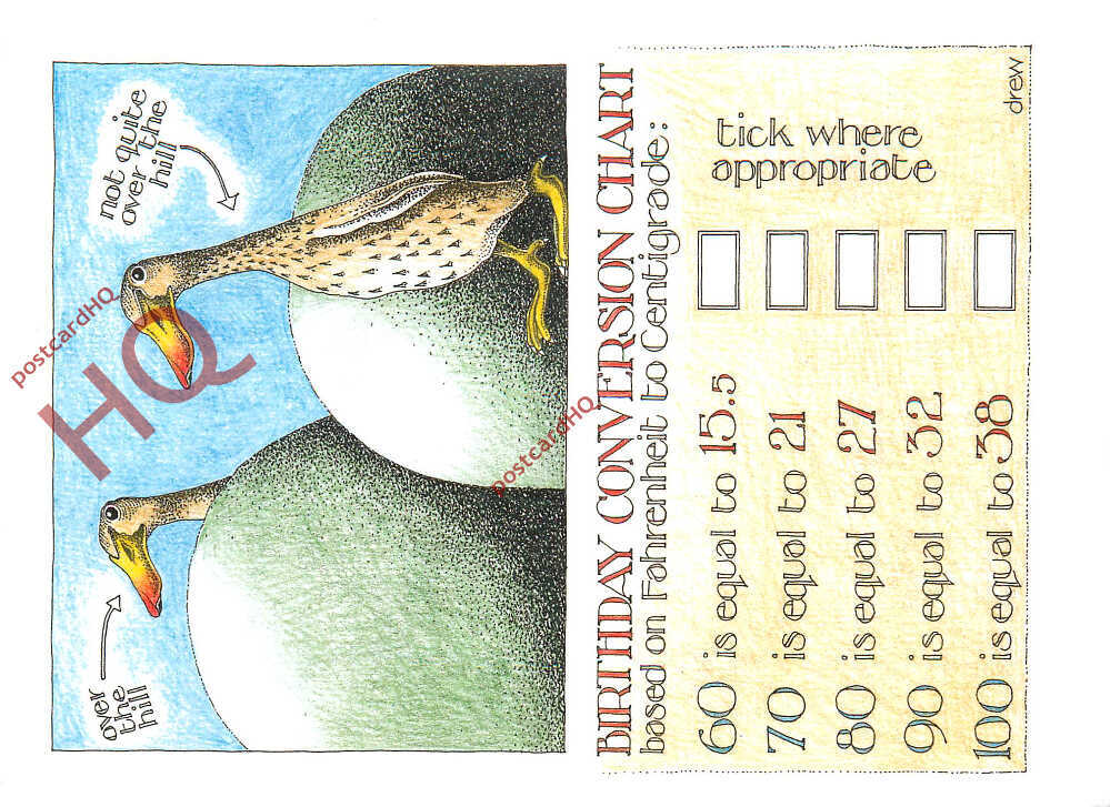 Picture Postcard; Simon Drew, Twisted Postcards, Birthday Conversion ...