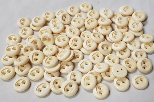 LOT 100 ANCIENS BOUTONS GALALITHE BEIGE 18 mm # T11 | eBay
