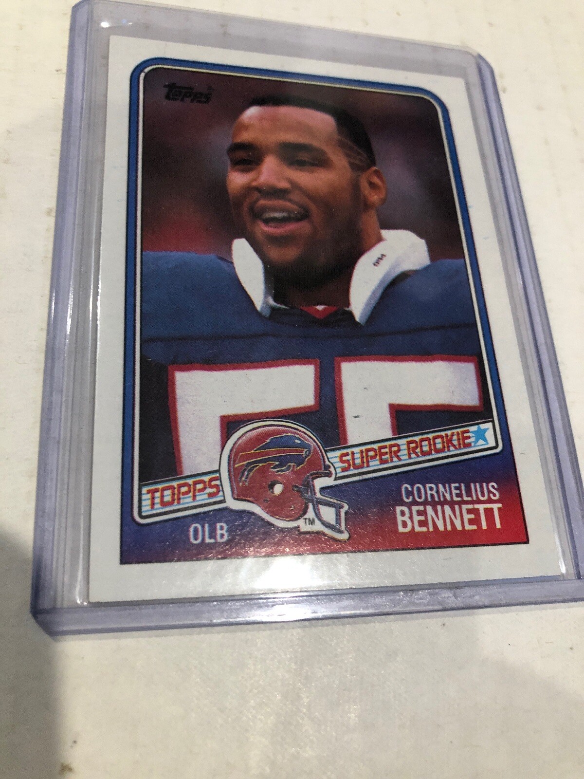 1988 Topps Super Rookie Cornelius Bennett RC #230 Buffalo Bills ...