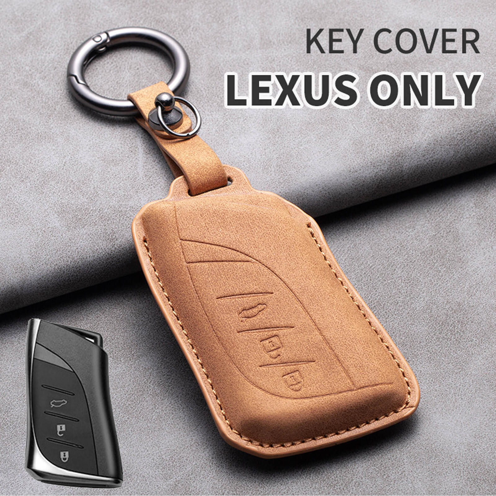 3 Button Leather Car Smart Key Cover Fob Case For Lexus ES300h NX200 ...