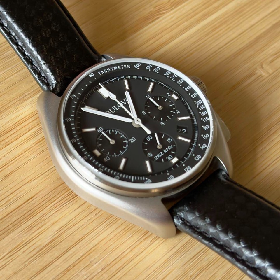 Bulova Lunar Pilot 96B251 Chronograph Quartz Watch Men From JP | eBay