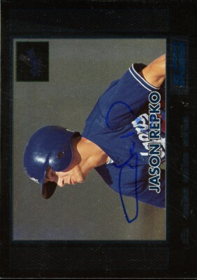 2000 Bowman Heritage JASON REPKO Signed Card autograph AUTO DODGERS RC ...