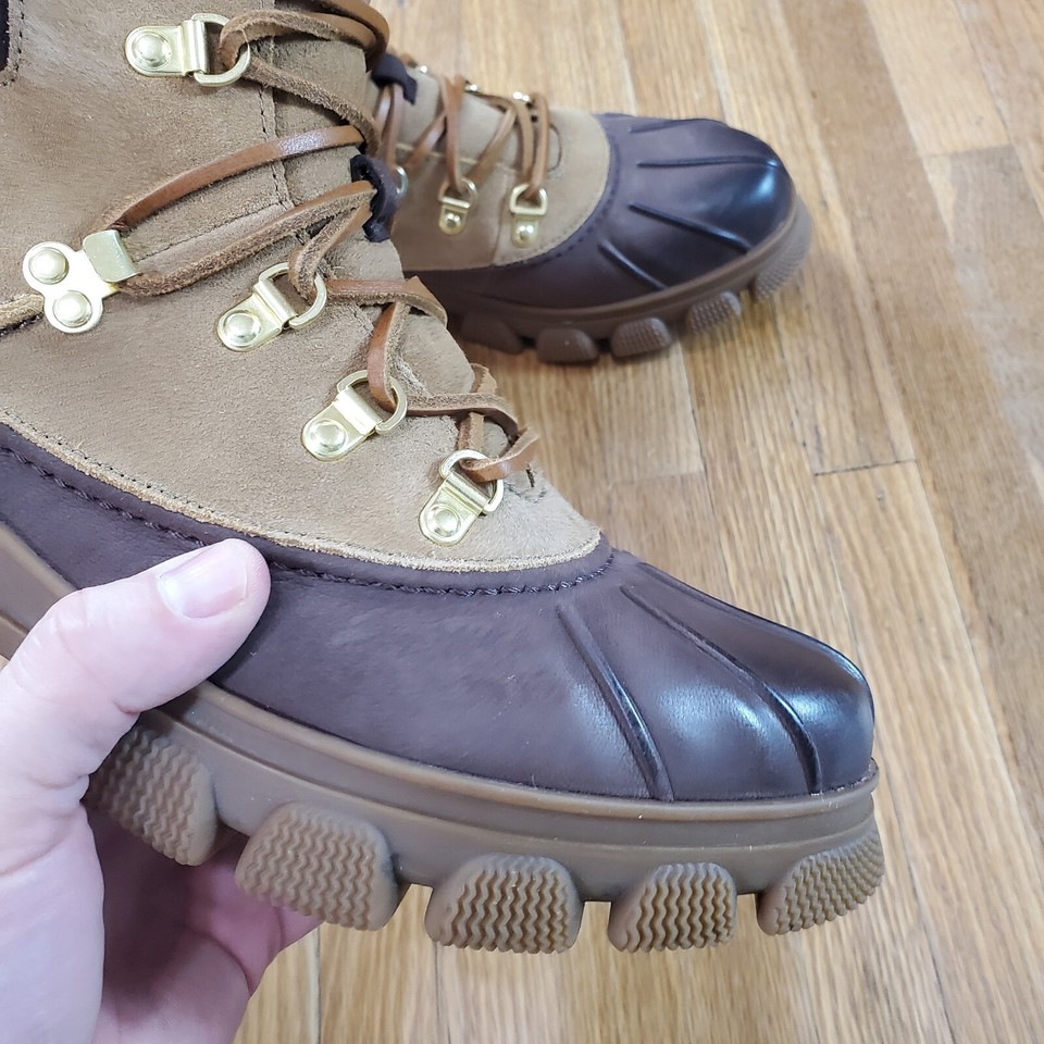 Sperry The Summit Boots Sz 8 Brown Leather Waterproof Winter Lug Sole ...