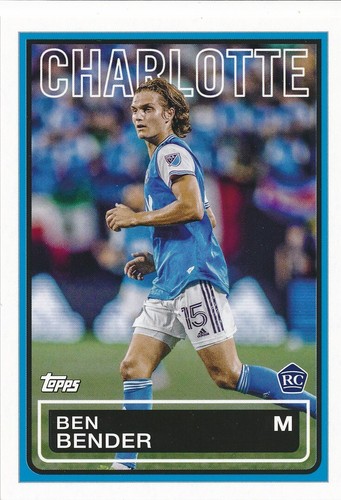 BEN BENDER 83T-12 2023 Topps MLS Soccer 1983 FUTBOL RC CHARLOTTE FC | eBay