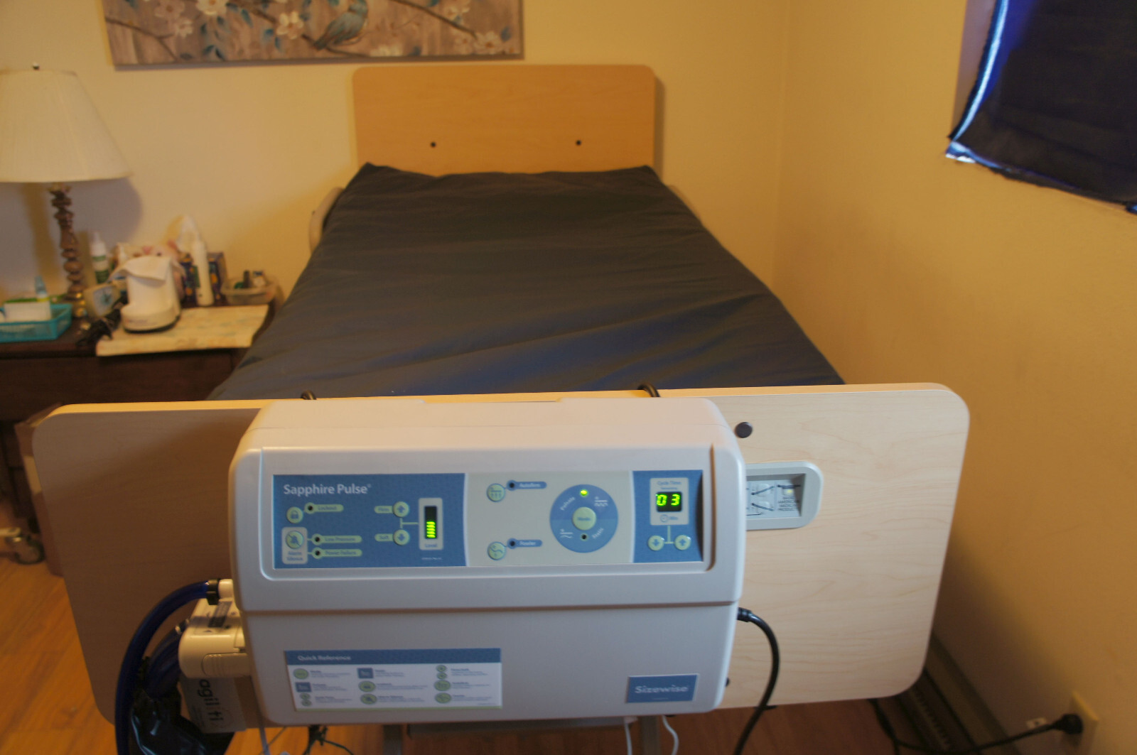 Sizewise Horizon 13.1 Long-Term Care bed with Sapphire Pulse mattress ...
