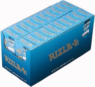 RIZLA FILTER TIPS ULTRA SLIM / EXTRA SLIM TIPS 5.7mm Cigarette x 120 ...