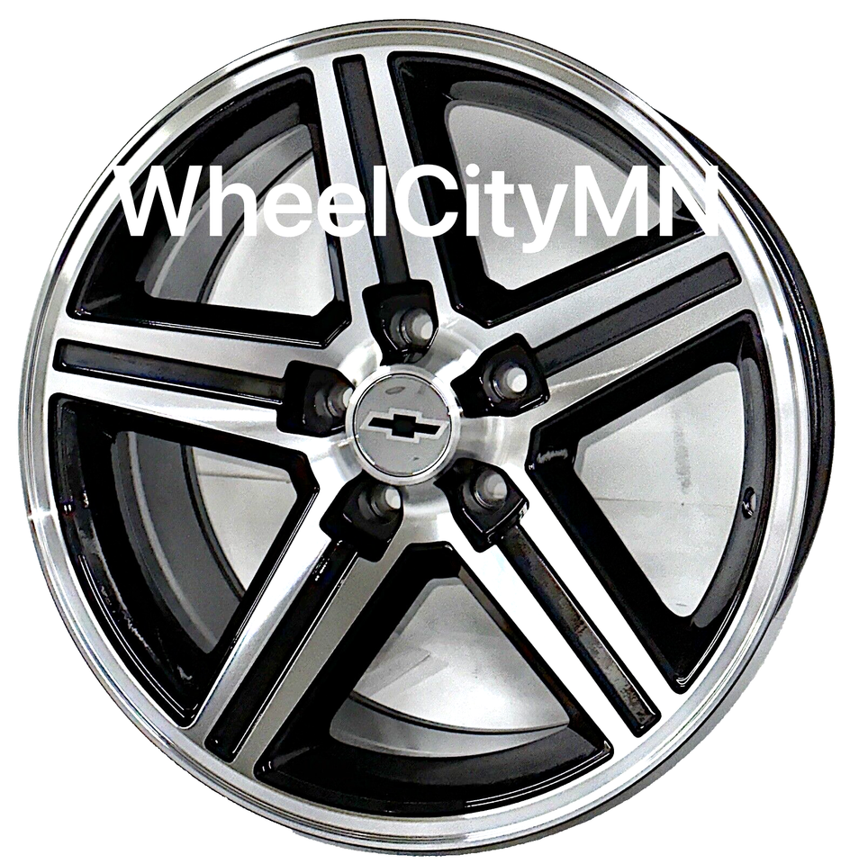 18” black machined Chevy Camaro IROC Z28 OE replica wheels fits S10 5x4 ...