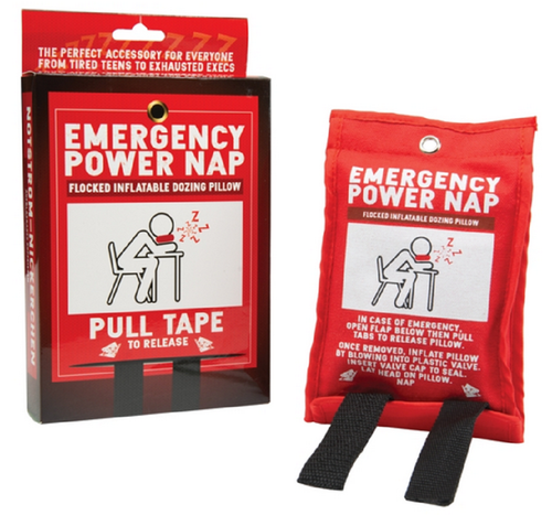 FUNTIME GIFTS EMERGENCY POWER NAP PILLOW - EG4000 SLEEP INFLATABLE ...