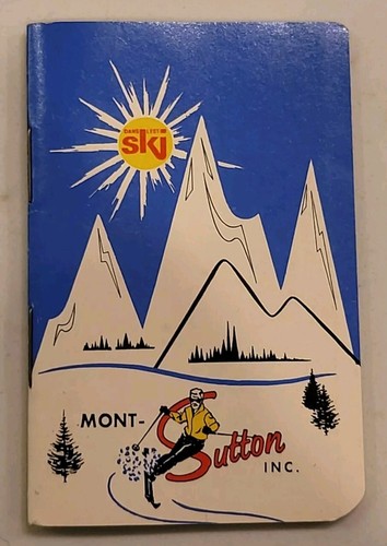 Vintage Mont Sutton Quebec Canada Ski Trail Map Booklet Guide 1972 - 73 ...