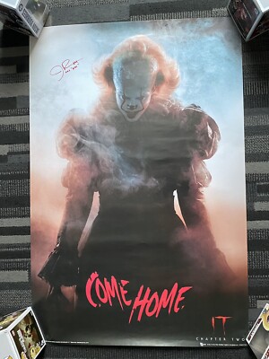 IT Chapter 2 2019 Signed Poster By James Ransone - Pennywise - HORROR ...