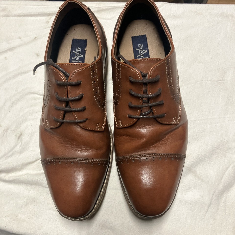 Ashford Hayes Brown/cognac Crux Boy's Dress Shoes Size 5 | eBay UK