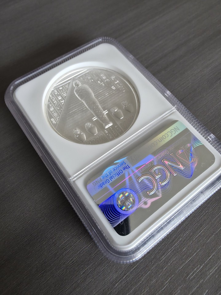 MS 70 NGC - 2oz OSIRIS Egyptian Gods Ultra High Relief .999 Fine Silver ...