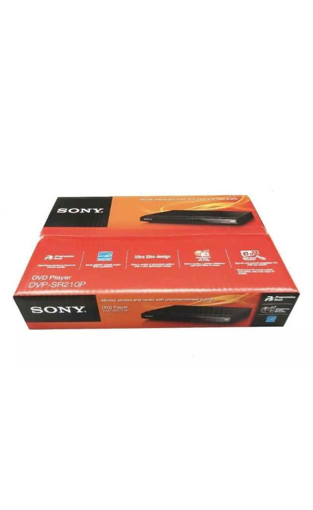 Sony Progressive Scan CD and DVD Player Brand New in Black | DVP-SR210P