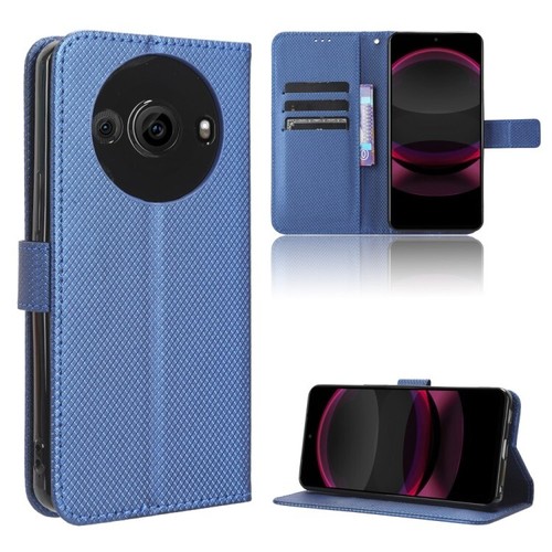 For Sharp Aquos R8 Pro Diamond Texture Leather Phone Case Cover Shell ...