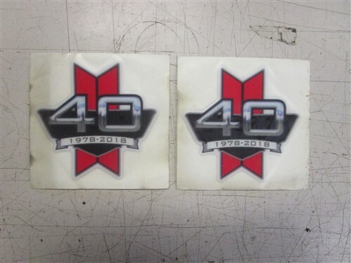 BASS TRACKER 40 ANNIVERSARY RAISED DECAL 4 1/2 X 4 3/8" PAIR (2) 309852 ...