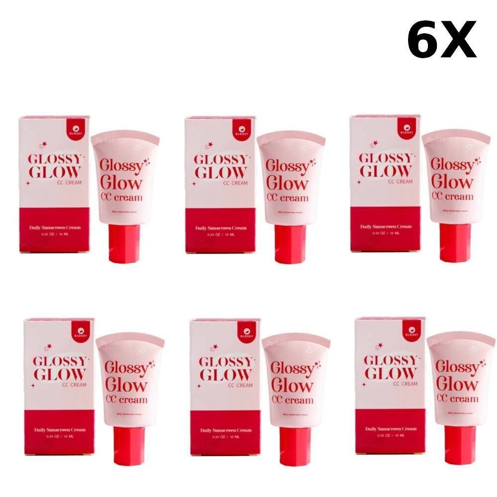 6X Glossy Glow CC Cream Waterproof Nourish UVA/UVB Sunscreen SPF50 PA ...