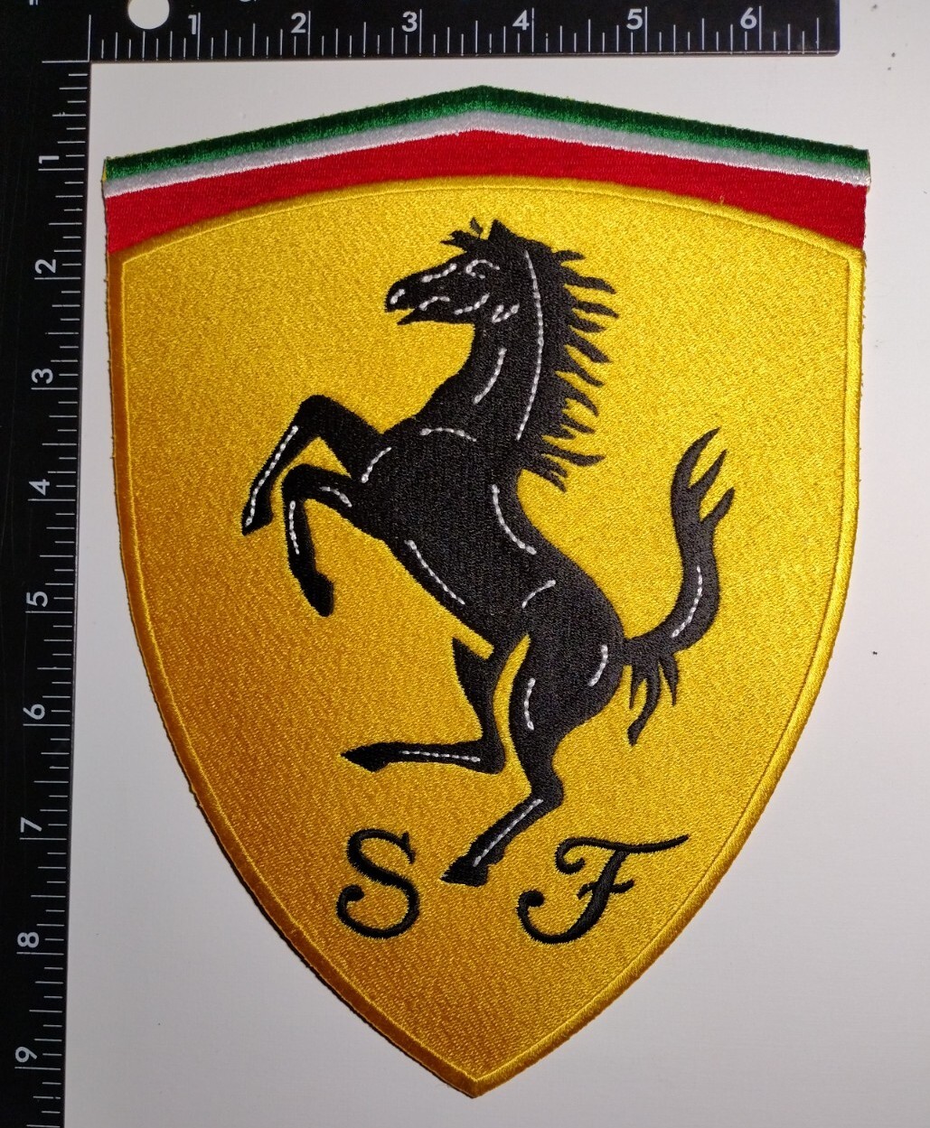 Ferrari Patch Embroidery Iron On or Sewed High Quality Full Embroidery ...