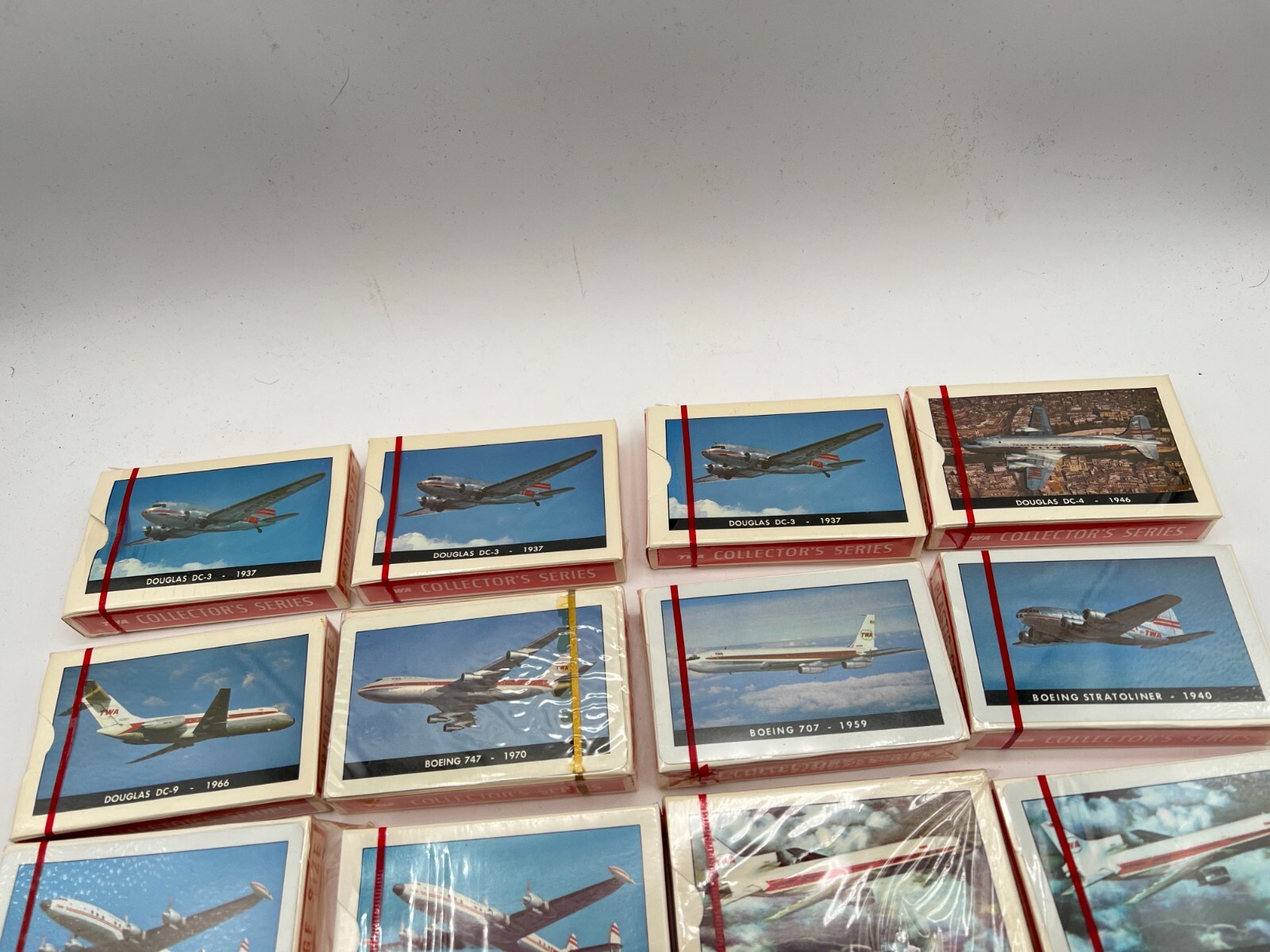 Lot Of 16 Decks Of Vintage TWA Airline Collector's Series Airplane ...