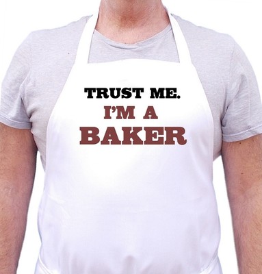 Trust Me. I'm A Baker Funny Chef Aprons, Baking Aprons, Novelty Cooking ...