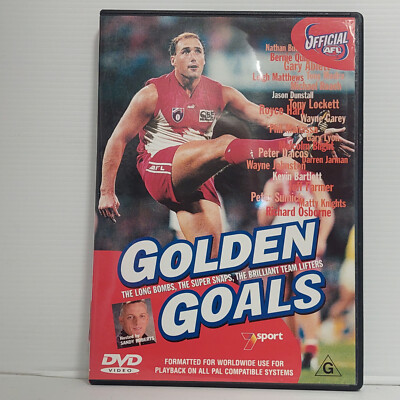 Golden Goals (DVD, 2002) Sandy Roberts AFL Aussie Rules Region 4 DVD ...