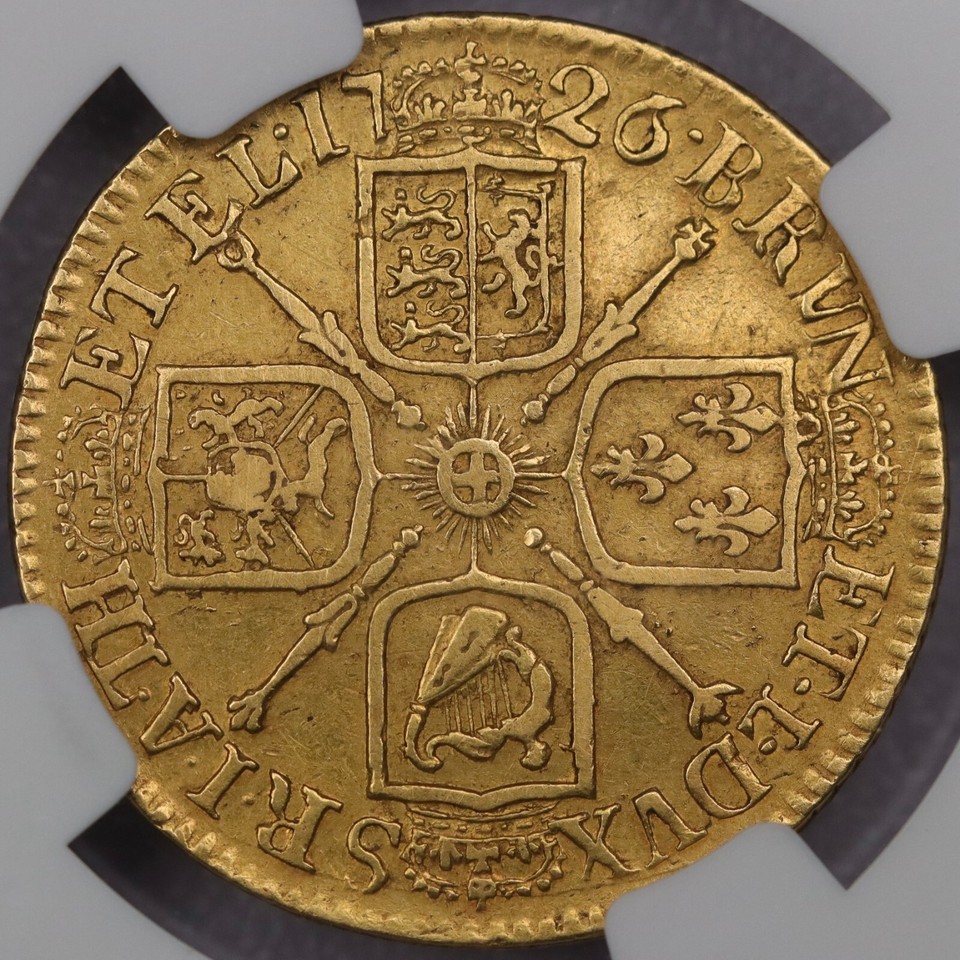 1726 Great Britain Guinea Gold Coin - Certified NGC XF Details Very ...