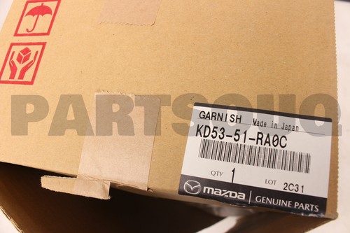 KD5351RA0C Genuine Mazda GARNISH A (R),SIDE KD53-51-RA0C | eBay