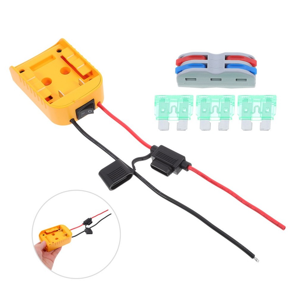 1 Set Adapter Battery Dock Power Connector Tool Battery Conversion ...