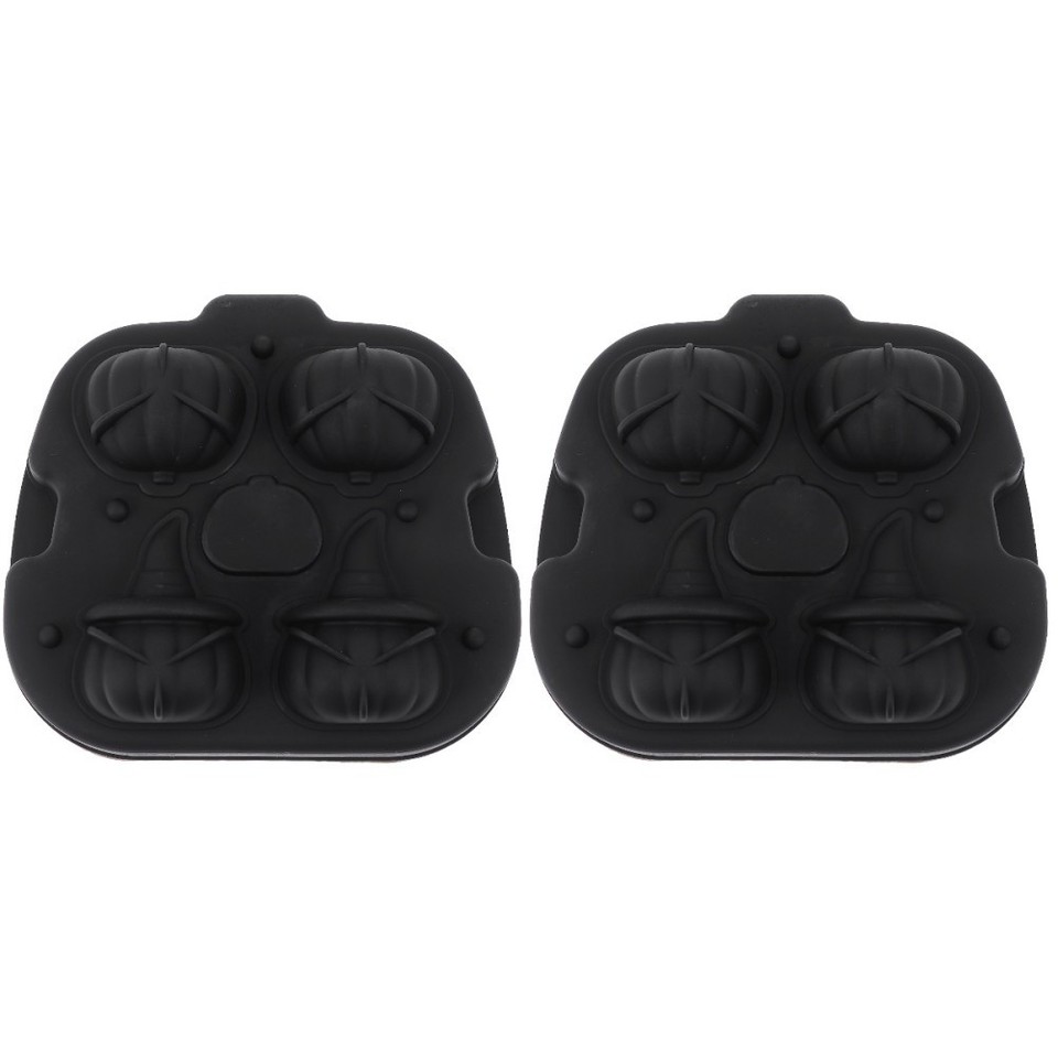 1Pc Halloween Ice Making Mold Pumpkin Shaped Ice Box Cube Tray (Black ...