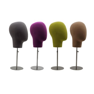 Mannequin head with stable round base, adjustable mannequin head ...