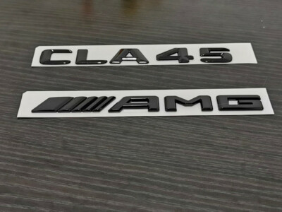 Gloss Black CLA45 AMG logo Replacement Emblem Badge Sticker For CLA ...