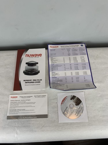 Nuwave Pro Plus Infrared Oven Owners Manual Cookbook Cooking Guide ...