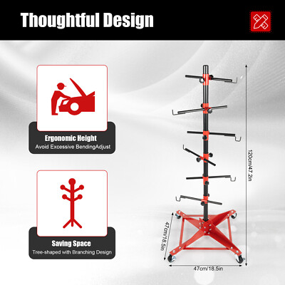 Auto Body Door Fender Paint Stand 100KG Adjustable Center Post Hang ...