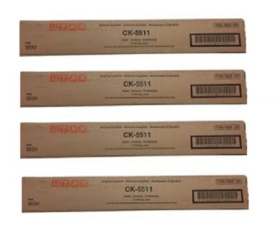 4x Original Toner UTAX 350ci 400ci Triumph Adler / CK-5511K CK-5511C ...