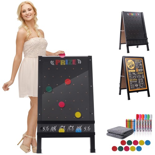 15.7x27.5in Foldable Prize Drop Game Board, Double-Sided Coin Drop Game ...